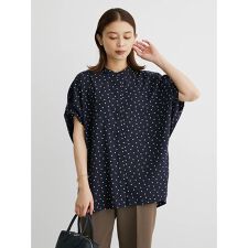 ドット柄タックスリーブブラウス | グリーンパークス(Green Parks) | マルイウェブチャネル