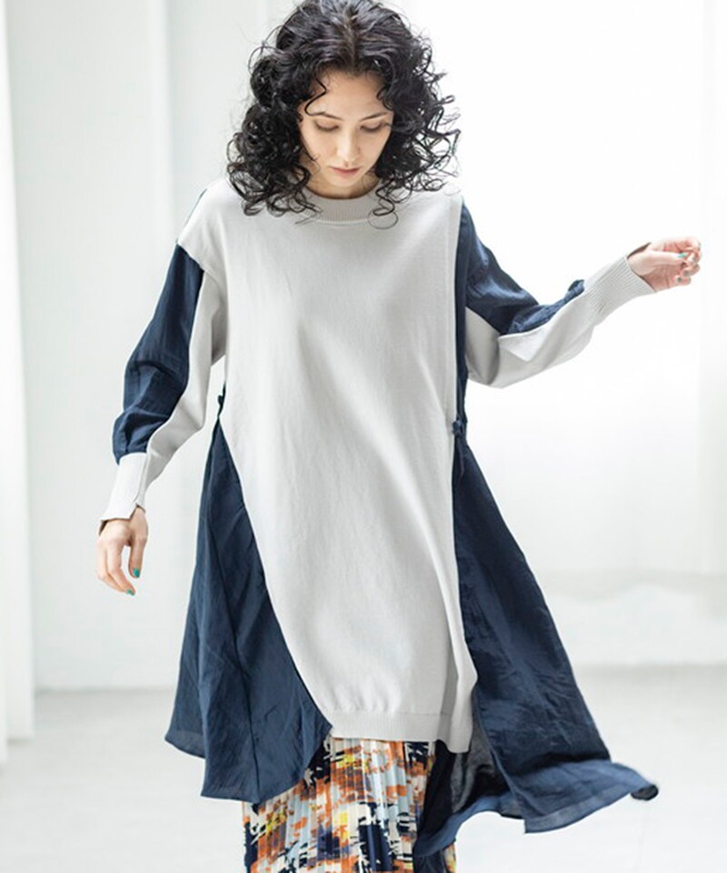 切替ドロストロングニットプルオーバー | オズモーシス(OSMOSIS