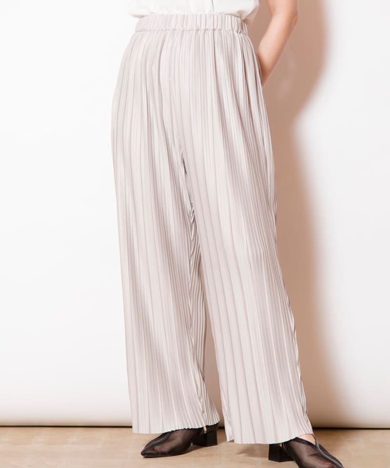 SOMETHING ウエストゴムSLテーパードパンツ【UVカット・冷感・防シワ