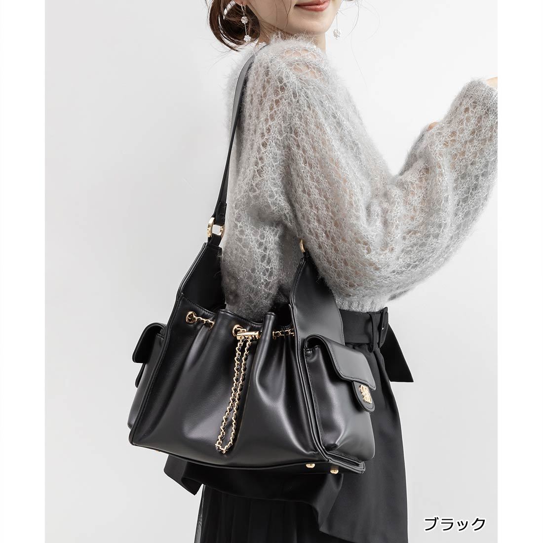 25秋冬新作＞エンボスモノグラムショルダーバッグ | ランダ(RANDA