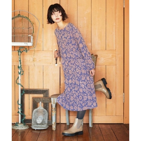 Trianglo ジャカードシャツワンピース | ホコモモラ(JOCOMOMOLA