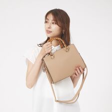 【Avancer】バンブーハンドル2WAYハンドバッグ | ルージュ・ヴィフ ラクレ(Rouge vif la cle) | 04469861001 | ファッション通販 マルイウェブチャネル