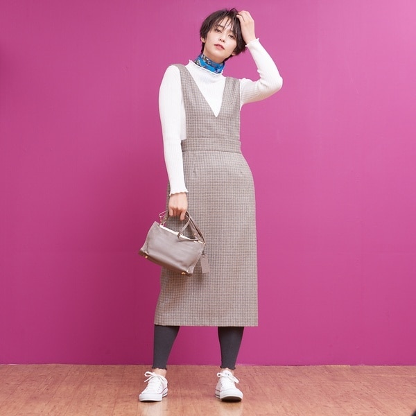 チェックジャンパースカート | ルージュ・ヴィフ ラクレ(Rouge vif la