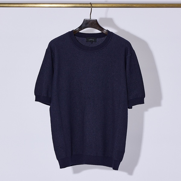 2024新色】針抜きプレーティング ニットTシャツ | アバハウス(ABAHOUSE