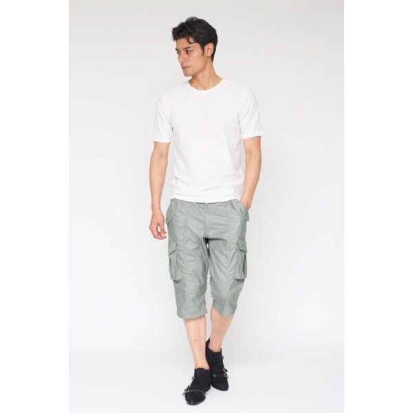 TORNADO MART∴トリコットスェードヘアラインカーゴショーツ