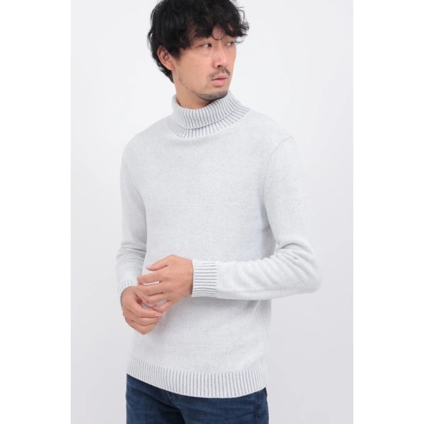 HIGH STREET∴ブライトランダムテレコクルーネックKN