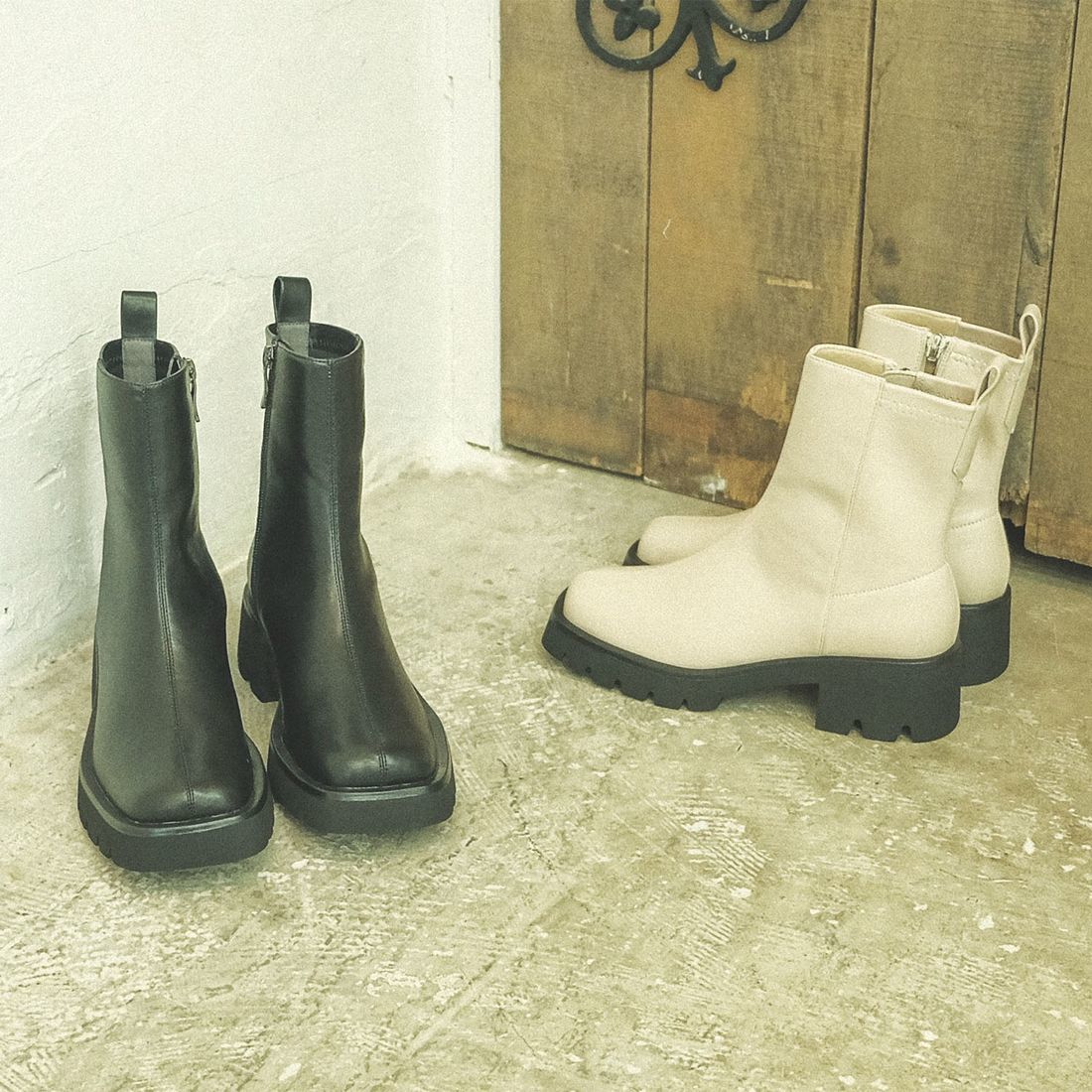 ビジューバックル付きスニーカーブーツ/NM22681 | ノイエマルシェ(neue