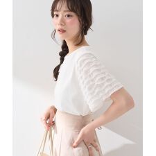 フリルスリーブカットソー | アースミュージック＆エコロジー(earth music&ecology) | マルイウェブチャネル