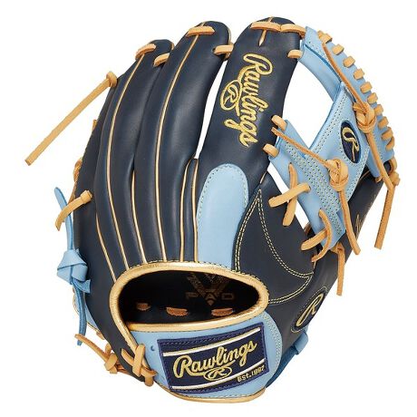 ﾍﾞｰｽﾎﾞｰﾙ 軟式 HYPER TECH COLOR SYNC（ハイパーテックカラーシンク）N62-ネイビー/サックス（ハイパーテッ | ローリングス(rawlings ...