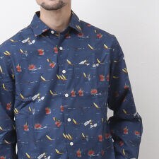 【CLOFT／クロフト】コットンビエラ プリントシャツ 毛鉤 ルアー 小鳥 | ノーリーズ(NOLLEY'S) | マルイウェブチャネル
