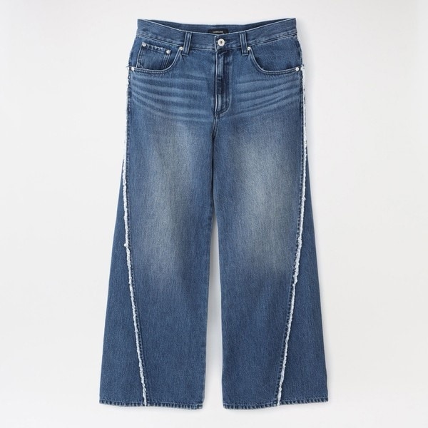 【NEW】デシグアル（Desigual）/【6サイズ展開】カフ付きデニムパンツ ウォッシュ加工 2026SS新作 6サイズ展開】カフ付きデニムパンツ ウォッシュ加工 2026SS新作