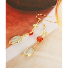 K14GFアクアマリン×カーネリアンピアス | マルイウェブチャネル