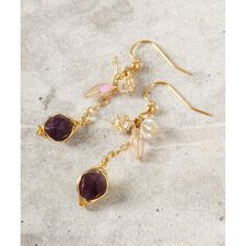 K14GF アメジスト×天然石ミックスピアス | マルイウェブチャネル