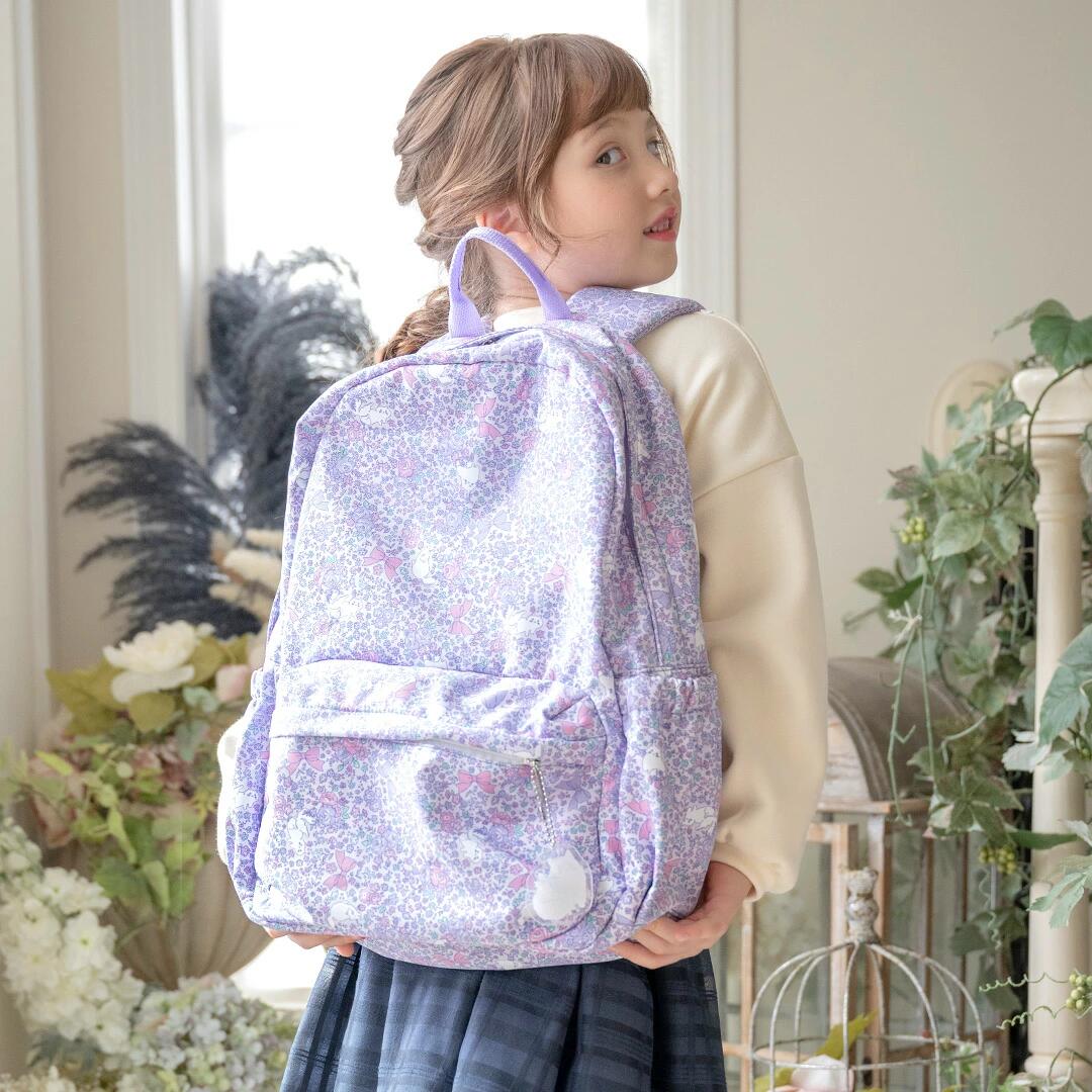 母の日 バックパック 大容量 リュック 子供 a4 パソコン 大きい花