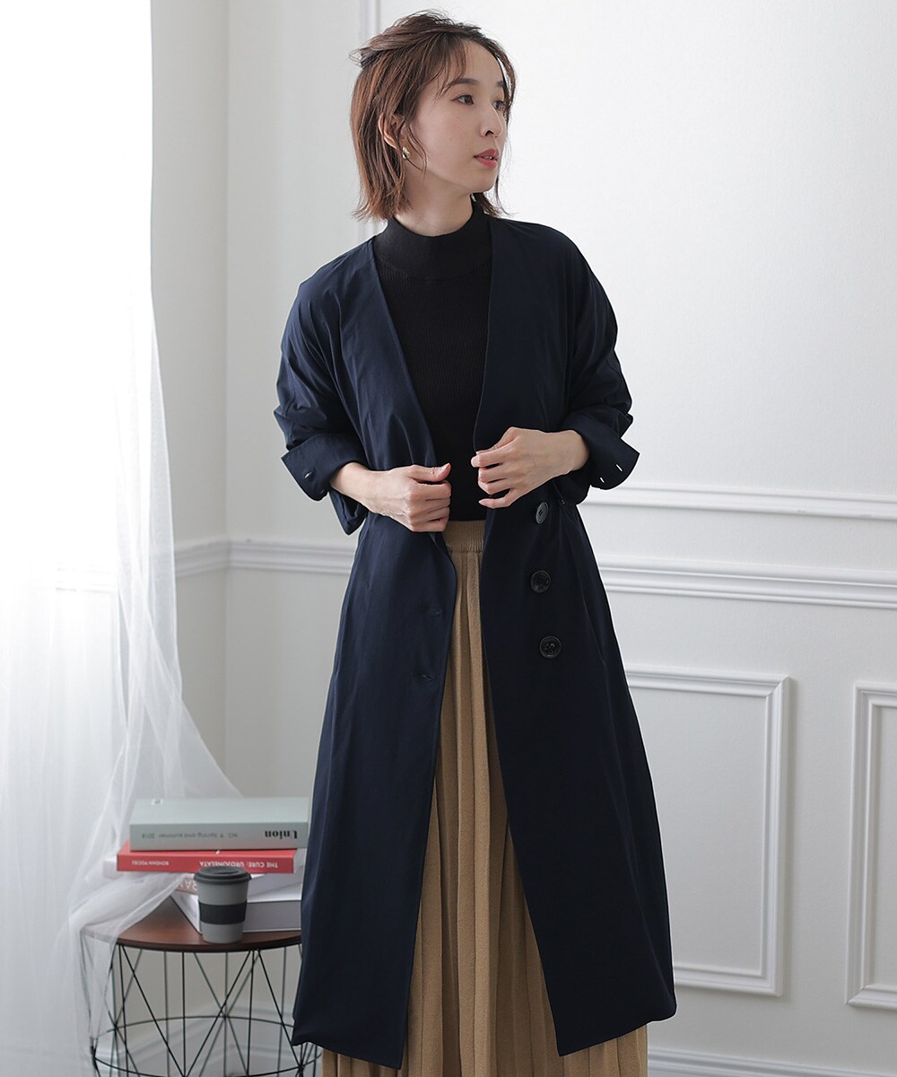 ノーカラーアシンメトリーコート | プールヴー(PourVous) | マルイ
