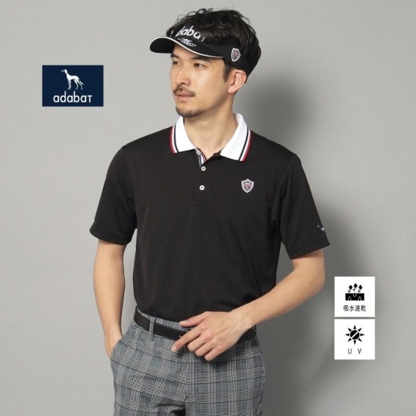 新レーベル ADABAT NAVY】UVカット吸水速乾 クレリックドライ