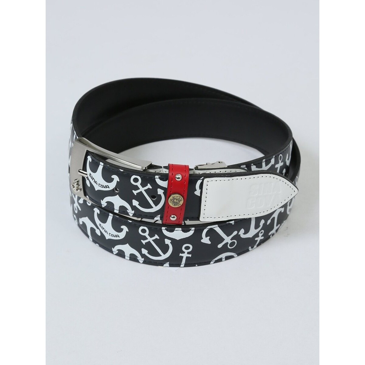 大きいサイズ】シナコバ アンカープリント ベルト | グランバック