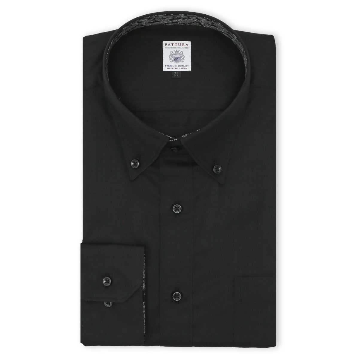 大きいサイズ 綿100％ 日本製】ファットゥーラ ボタンダウン ビジネス