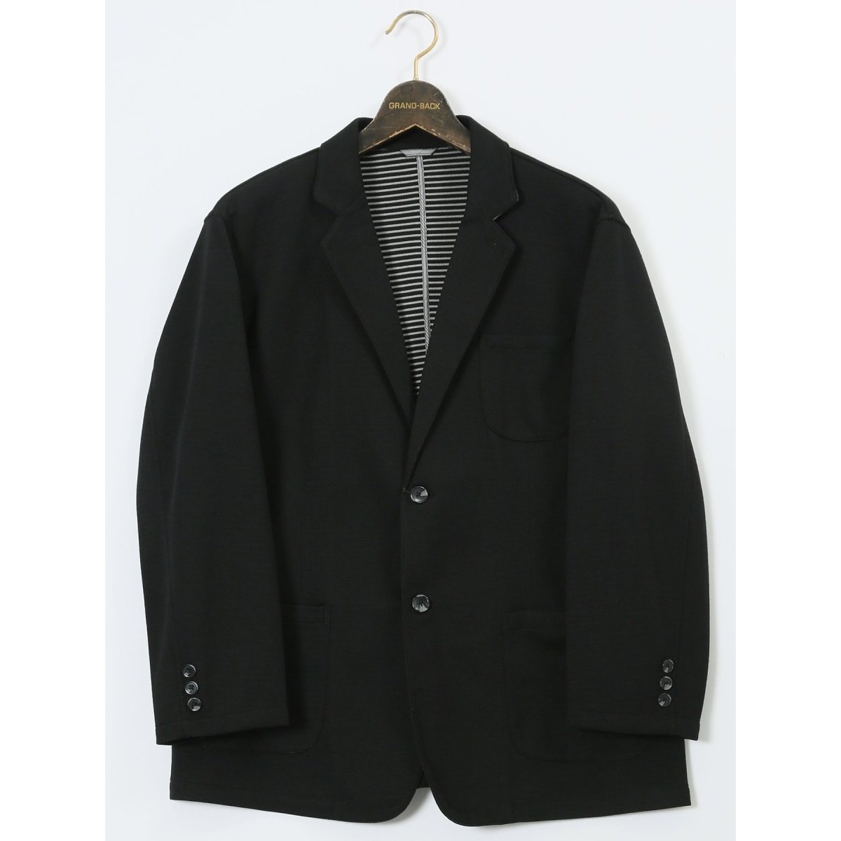大きいサイズ】ジーステージ ストレッチコール 2ボタンジャケット