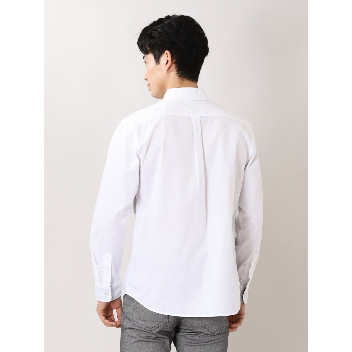 m.f.エディトリアル オックスクレイジー切替 ボタンダウン長袖シャツ