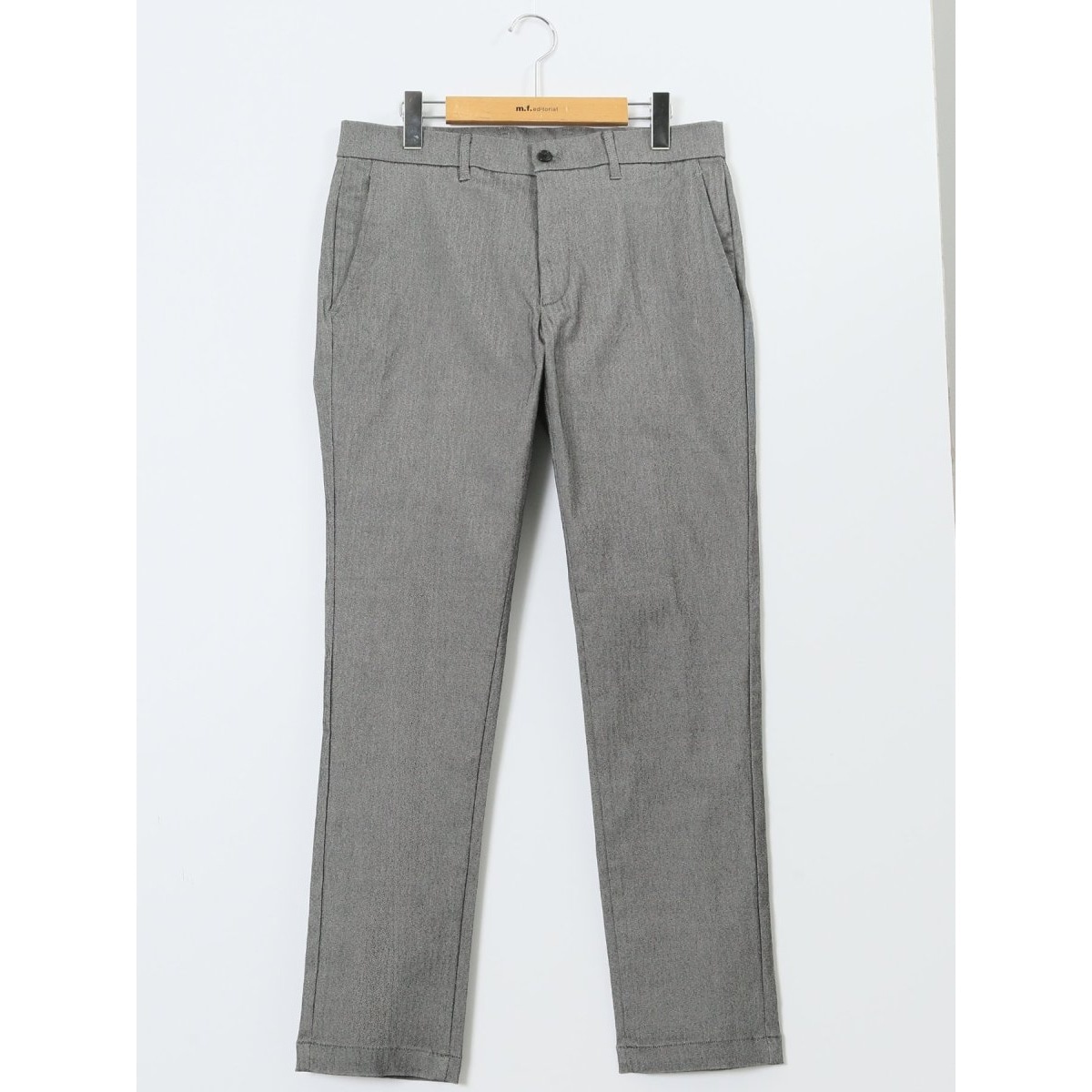 クロスストレッチ トラウザーパンツ バーズアイ&ジャガード | m.f.