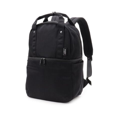 【A4OK／2way／撥水／クッションポケ／ポケ4／キャリーバー対応】レイヤー二層バックパック | イッツデモ(ITS'DEMO ...