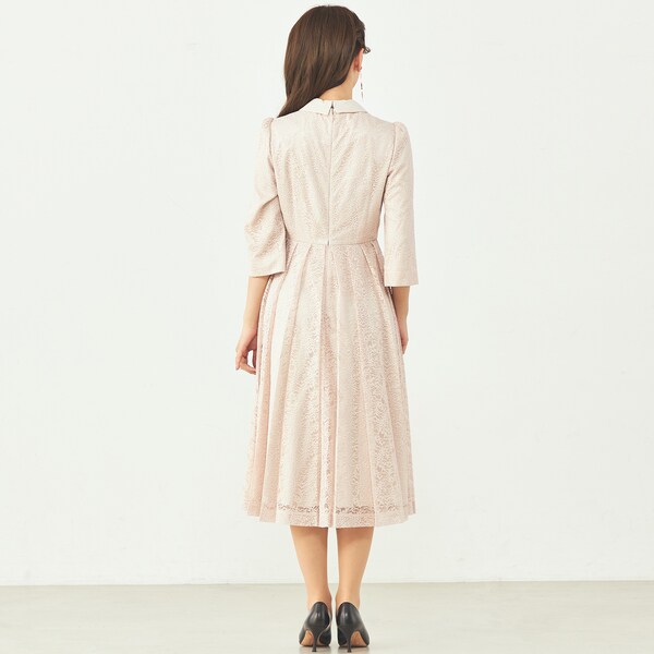 CELFORD】襟付きプリーツワンピース | 結婚式・パーティーのレンタル