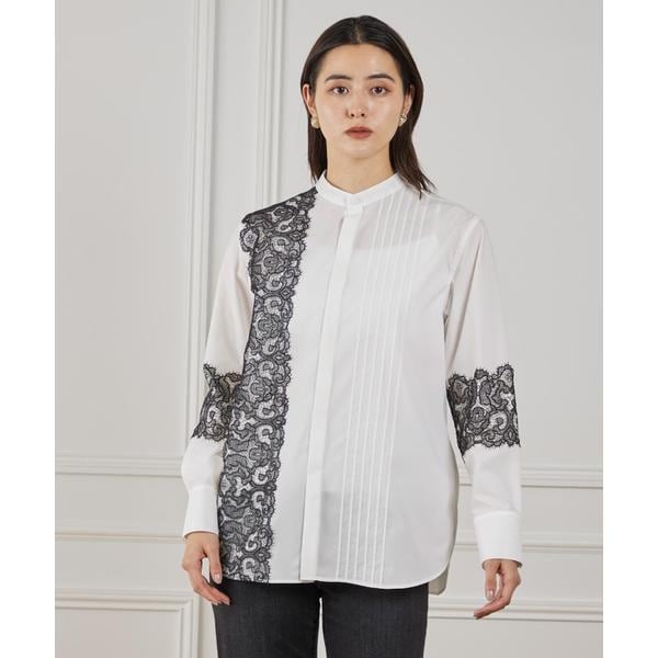 衿付きドットブラウス | マーリエ ル カセット(Maglie le cassetto