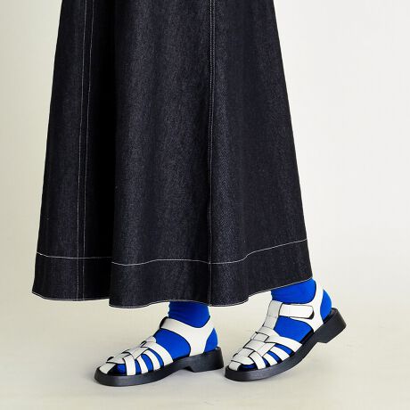 チャンキーソール スクエアトゥ グルカサンダル | シュベック(SVEC) | マルイウェブチャネル