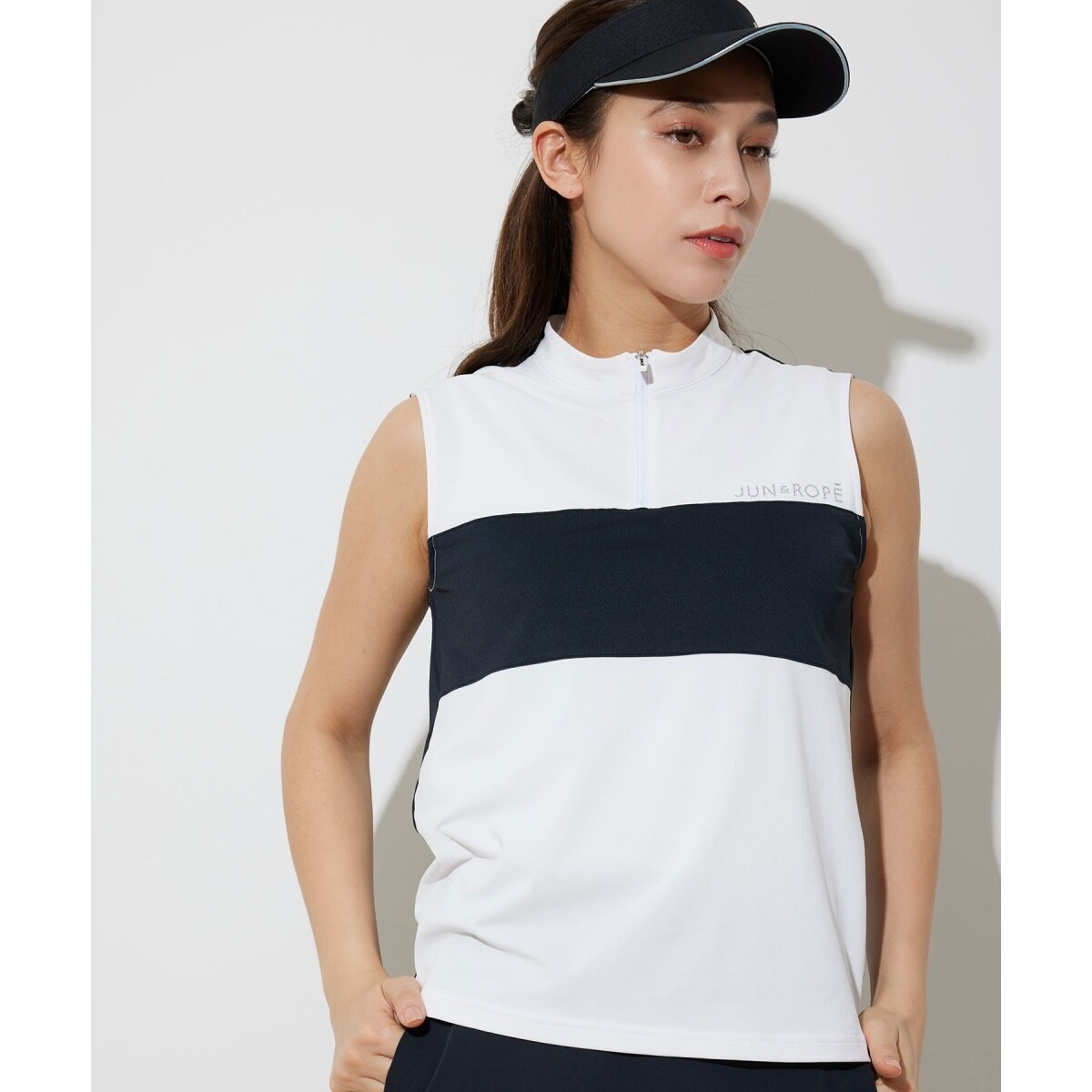 ジュン＆ロぺ] プルオーバー 【UV】【吸水速乾】ロゴジャガード