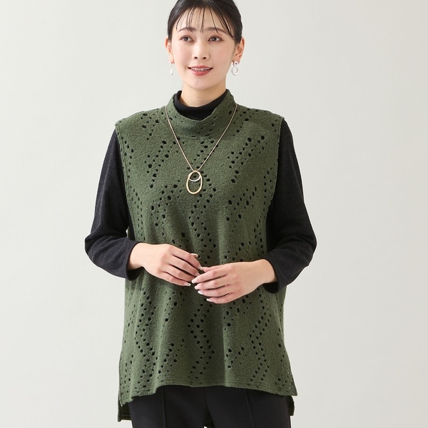 一部店舗・WEB限定】ジグザグドットベスト | ミゼール(missel