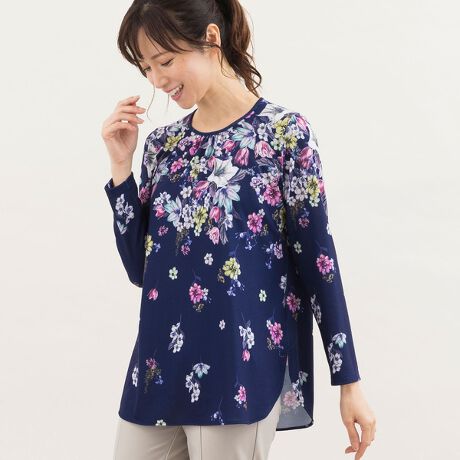 アートフラワーグラデーションカットソー | ロブジェ(LOBJIE) | 12122201 | ファッション通販 マルイウェブチャネル