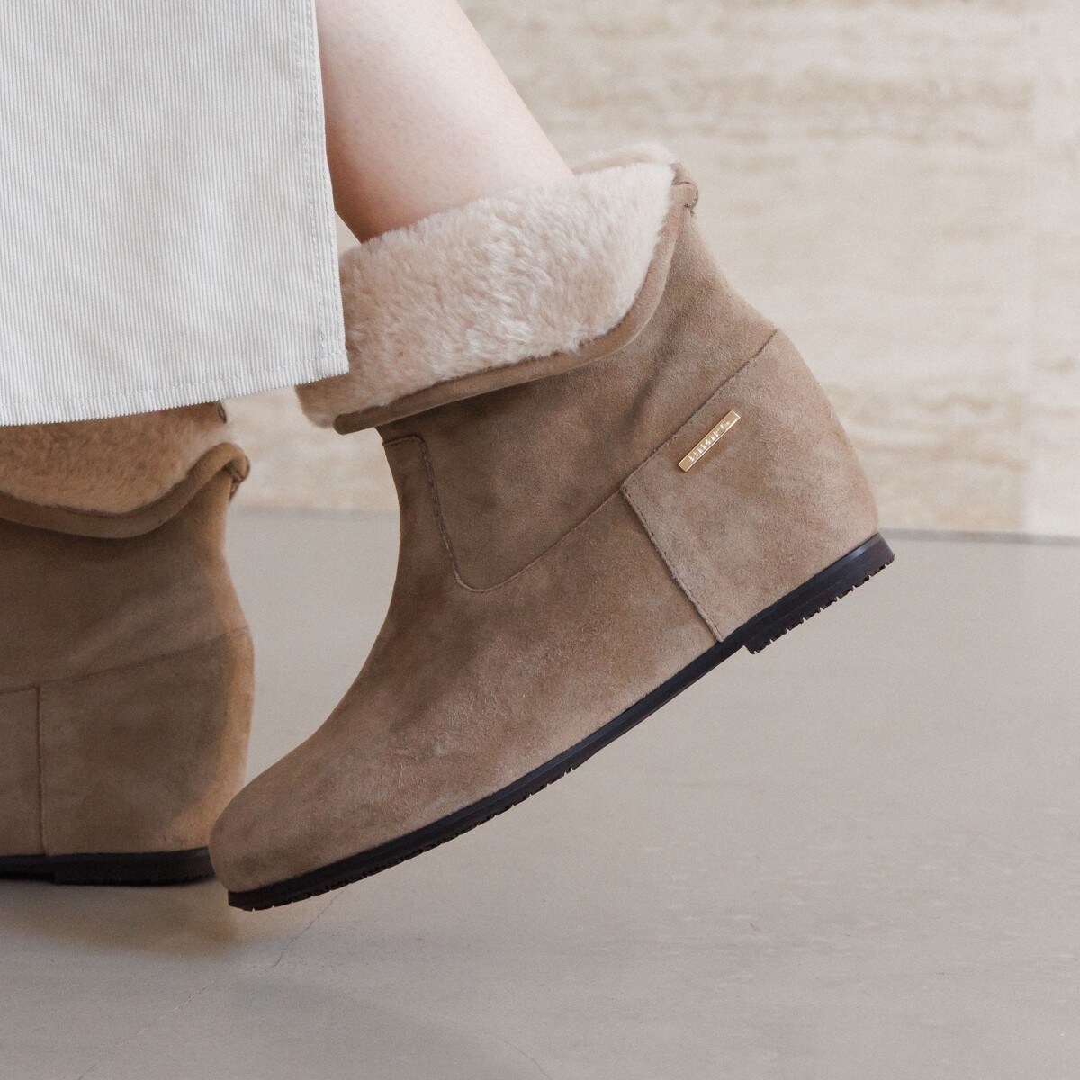 SALE】【撥水】お洒落に防寒◇バックル2WAYファーブーツ/651415