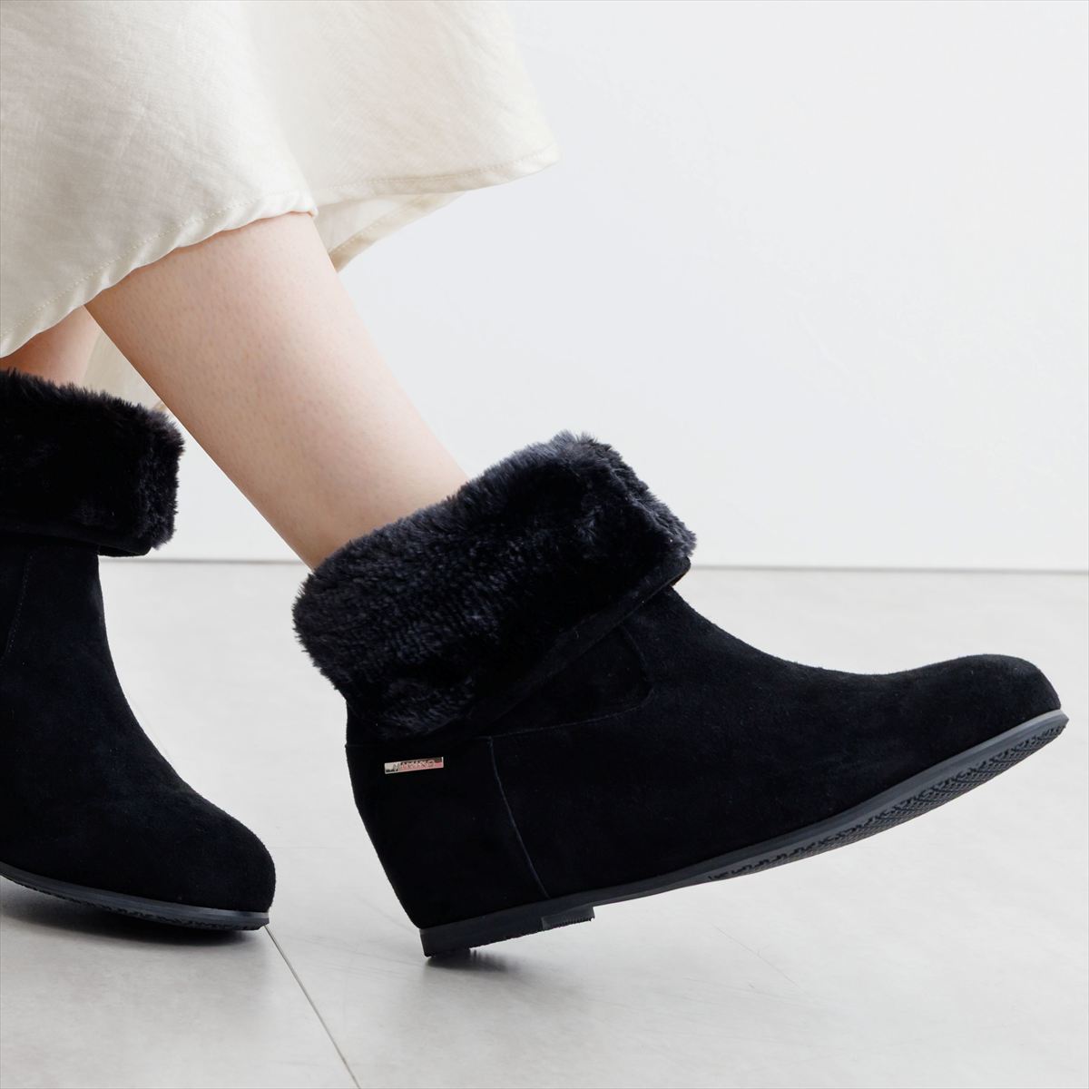 SALE】【撥水】お洒落に防寒◇バックル2WAYファーブーツ/651415