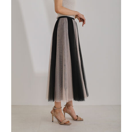 バイカラーチュールスカート | ブージュルード(Bou Jeloud) | マルイウェブチャネル