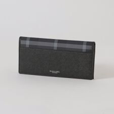 エンボスレザートーナルクレストブリッジチェックロングウォレット | ブラックレーベル・クレストブリッジ (BLACK LABEL ...