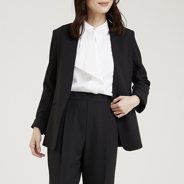 WEB Domani掲載】【エニデイカセット】ノーカラージャケット