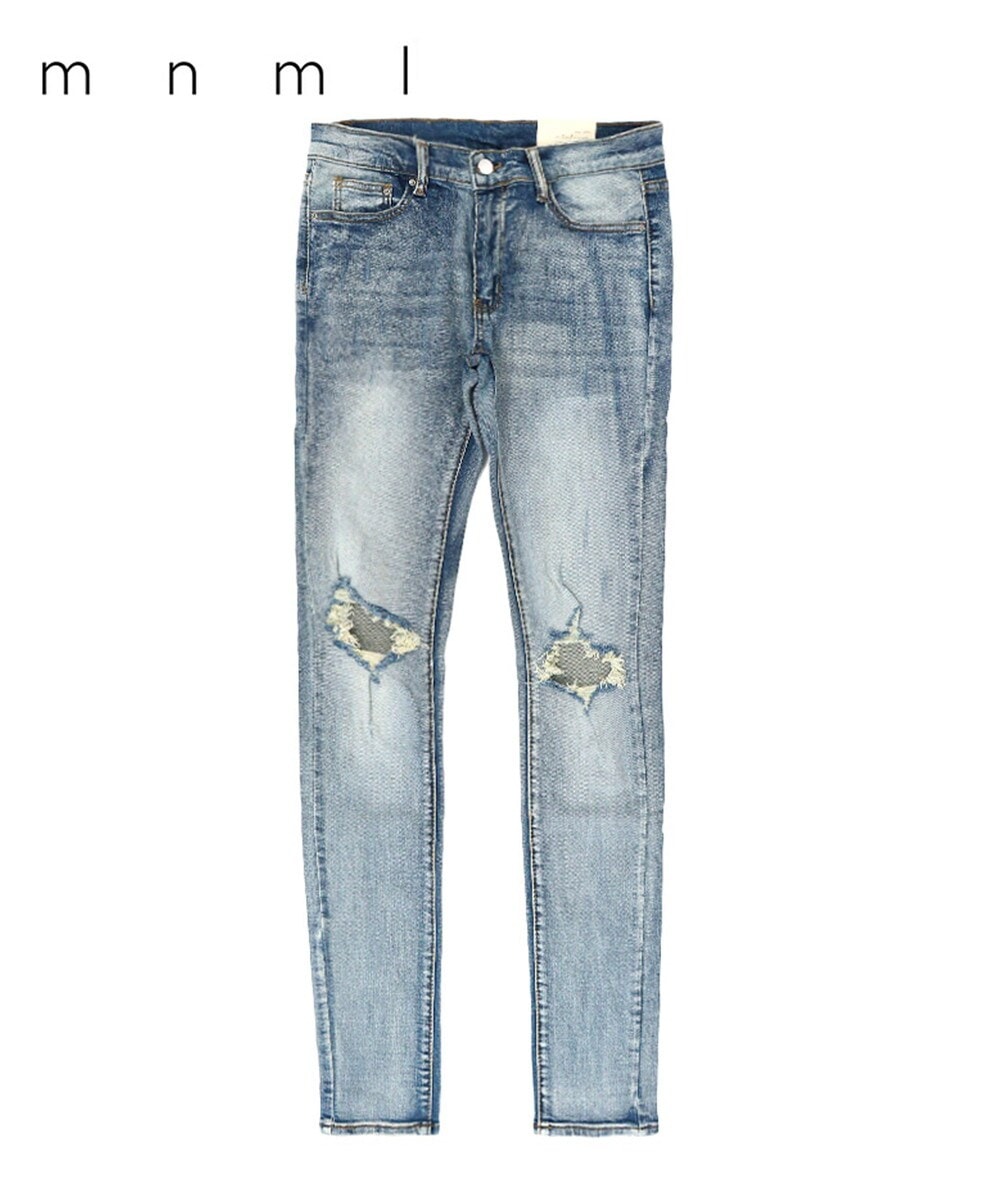 mnml】ULTRA BAGGY DISTRESSED DENIM [I] | スタイライズ(STYLISE