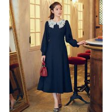 エンブロイダリーレースカラーエレガントワンピース | スウィングル(Swingle) | マルイウェブチャネル