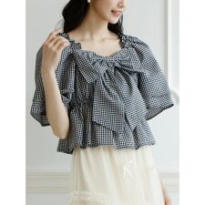 リボンシャーリングブラウス | ルディックパーク(Ludic Park) | 24560697534 | マルイウェブチャネル