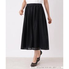 レースプリーツフレアスカート【my Perfect wardrobe】 | レリアン(Leilian) | 0301000 | ファッション ...