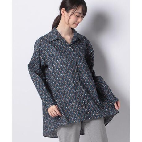 フラワープリント長袖シャツ | レリアン プラスハウス(Leilian PLUS HOUSE) | マルイウェブチャネル