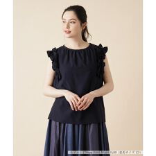 フリルノースリーブブラウス | レリアン プラスハウス(Leilian PLUS HOUSE) | 1302637 | ファッション通販 ...