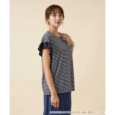 袖切替ボーダーカットソー【Leilian WHITE LABEL】 | レリアン プラスハウス(Leilian PLUS HOUSE ...