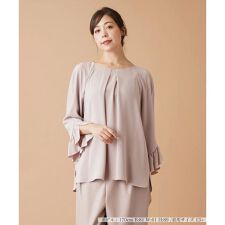 【チュニック】フレアスリーブブラウス | レリアン プラスハウス(Leilian PLUS HOUSE) | 1304236 | ファッション ...