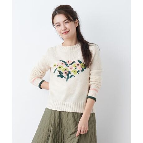 フラワーニット | キャラ・オ・クルス(CARA O CRUZ) | 4200653 | ファッション通販 マルイウェブチャネル