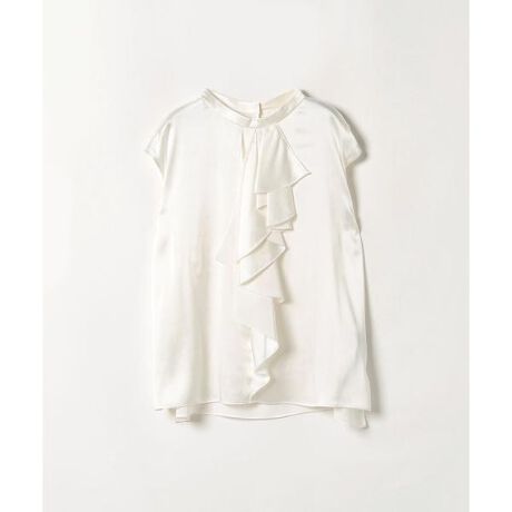 ラッフルフリルサテンブラウス | ランバン コレクション(LANVIN COLLECTION) | マルイウェブチャネル