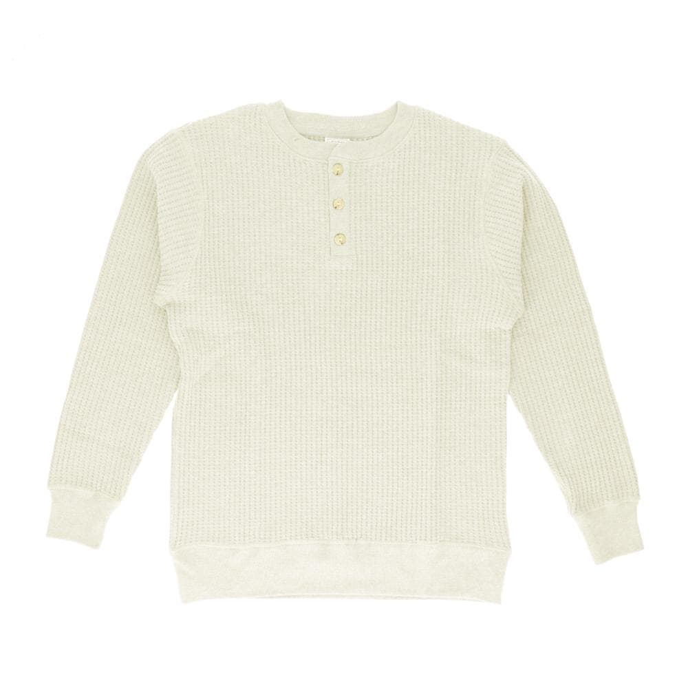 JEMORGAN ビッグワッフル長袖ヘンリーネック | バックヤードファミリー
