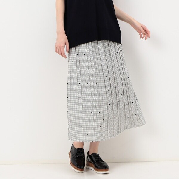 シアーサッカーギンガム フレアスカート／コムサ（COMME CA