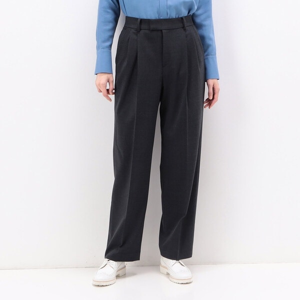 セットアップ対応】グレンチェックストレッチ パンツ | コムサ(COMME